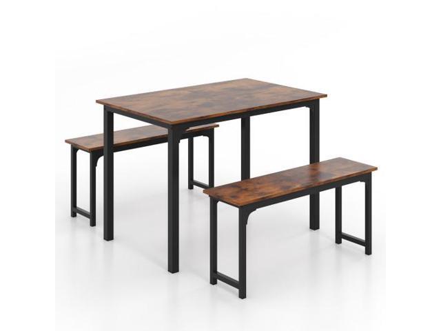 Click here for SlickBlue 3 Pieces Farmhouse Dining Table Set with... prices