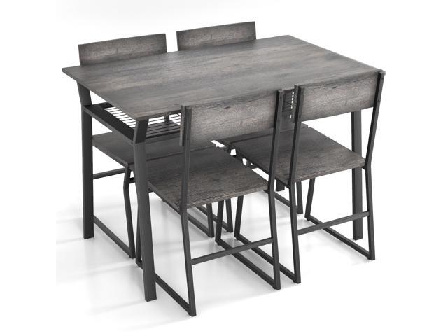 Click here for SlickBlue 5 Piece Dining Table Set with Storage Ra... prices