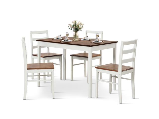 Click here for SlickBlue 5-Piece Wooden Dining Set with Rectangul... prices