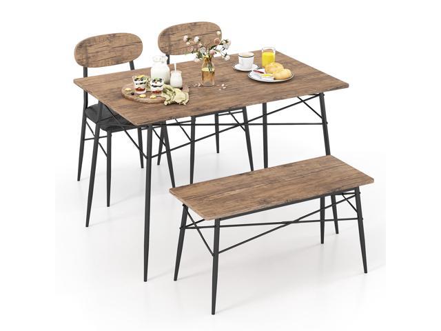 Click here for SlickBlue 4 Piece Dining Table Set with Bench and... prices