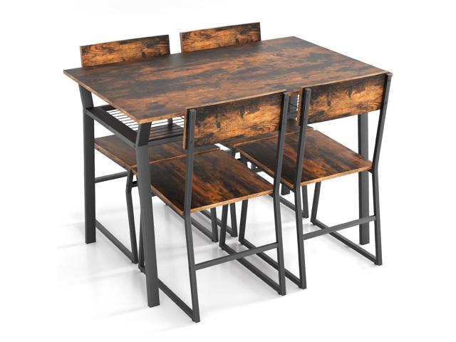 Click here for SlickBlue 5 Piece Dining Table Set with Storage Ra... prices