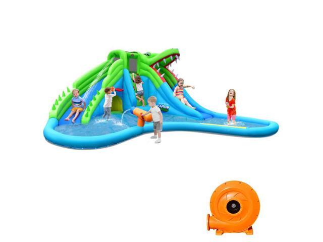 Click here for SlickBlue Inflatable Crocodile Style Water Slide U... prices