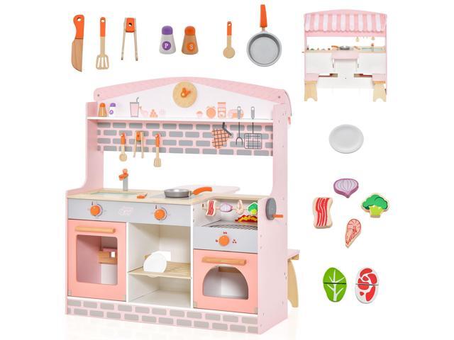 Click here for SlickBlue Double-Sided Kids Play Kitchen Set with... prices