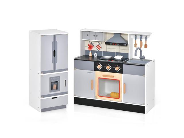 Click here for SlickBlue Wooden Chef Play Kitchen and Refrigerato... prices