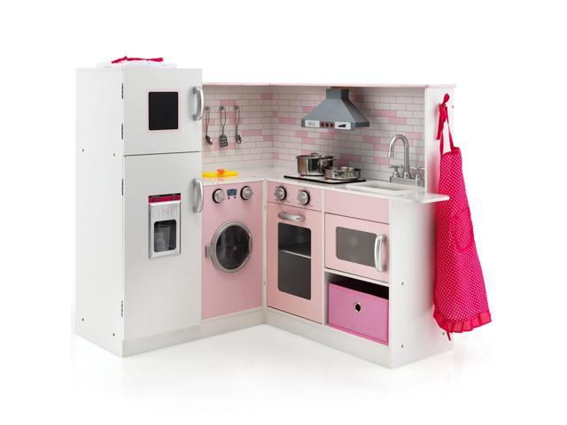 Click here for SlickBlue Corner Play Kitchen Wooden Toy Set with... prices