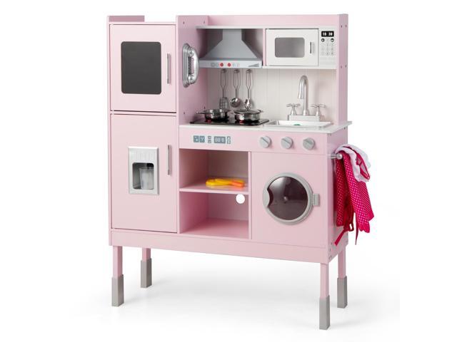 Click here for SlickBlue Pretend Play Kitchen for Kids with 16 Pi... prices