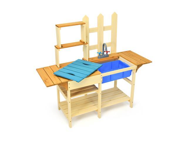 Click here for SlickBlue Kids Outdoor Wooden Pretend Cook Kitchen... prices