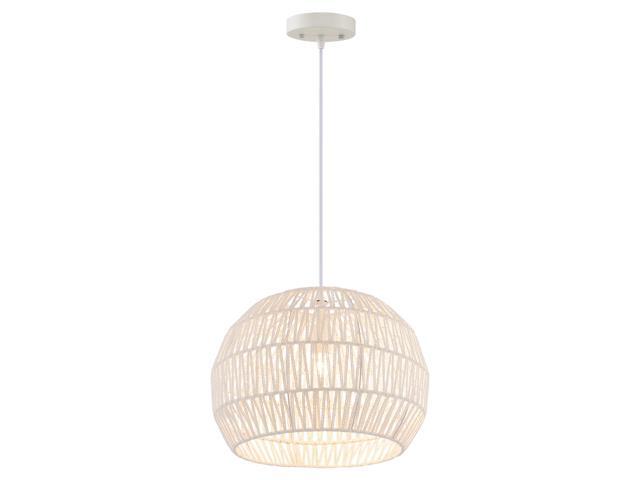 Click here for SlickBlue Round Farmhouse Rattan Pendant Lights wi... prices