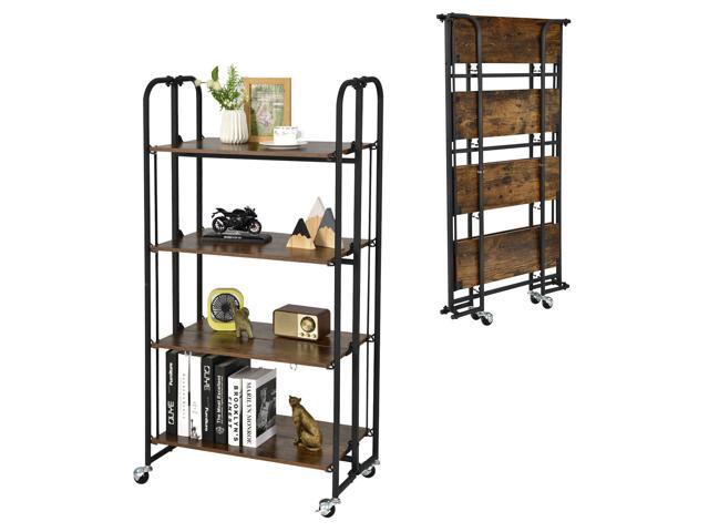 Click here for SlickBlue Foldable Rolling Cart with Storage Shelv... prices