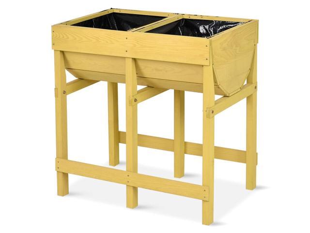 Click here for SlickBlue Raised Wooden Planter Vegetable Flower B... prices