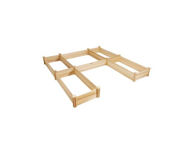 Click here for SlickBlue U-Shaped Wooden Garden Raised Bed for Ba... prices