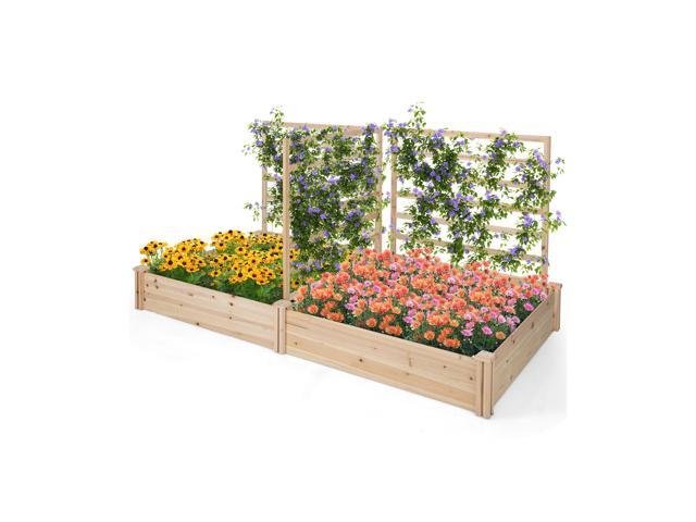 Click here for SlickBlue Raised Garden Bed with 2 Planter Boxes a... prices