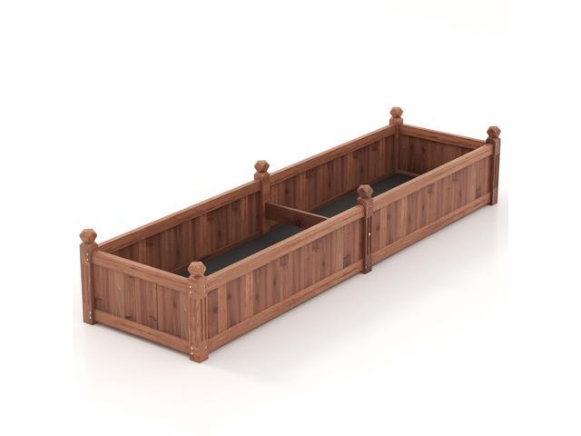 Click here for SlickBlue 91 x 24 x 16 Inch Divisible Planter Box... prices