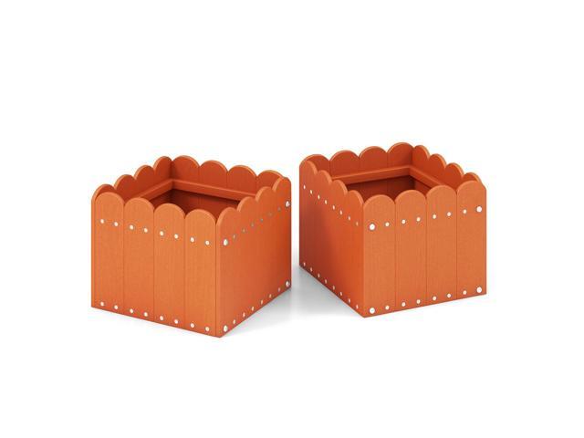 Click here for SlickBlue 2 Pack Square Planter Box with Drainage... prices