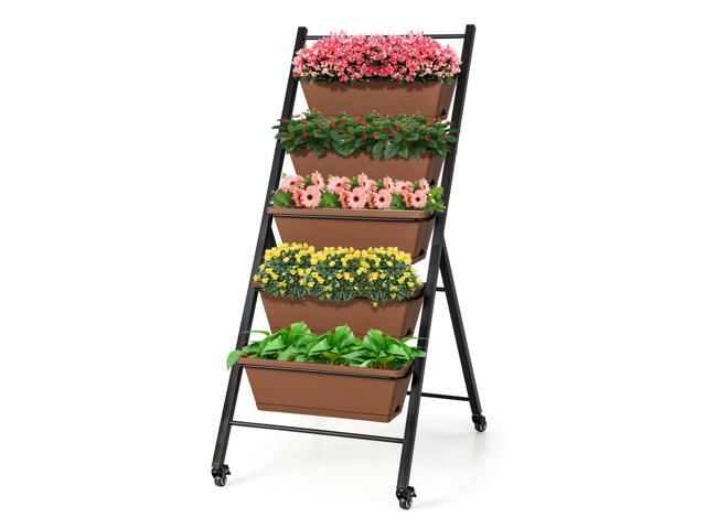 Click here for SlickBlue 5-Tier Vertical Raised Garden Bed with W... prices