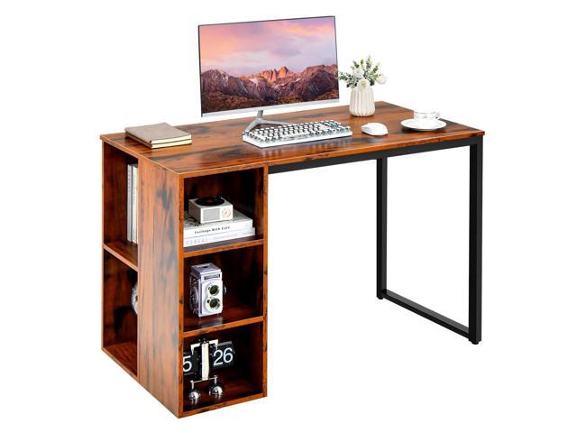 Click here for SlickBlue Computer Desk with 5 Side Shelves and Me... prices
