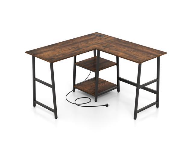Click here for SlickBlue L Shaped Corner Computer Desk with Stora... prices