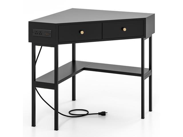 Click here for SlickBlue Space Saving Corner Computer Desk with 2... prices