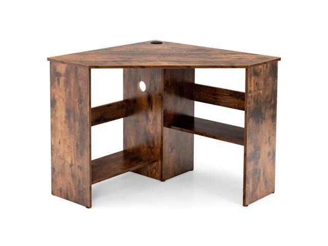 Click here for SlickBlue Corner Computer Desk Triangle Writing Wo... prices