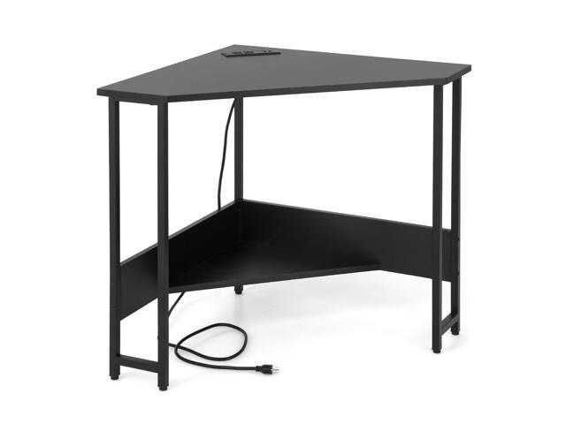 Click here for SlickBlue Triangle Computer Corner Desk with Charg... prices