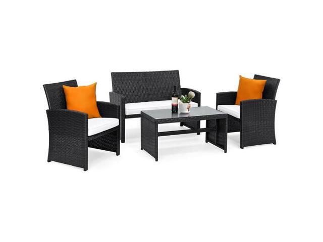 Click here for SlickBlue 4 pcs Patio Garden Wicker Rattan Cushion... prices