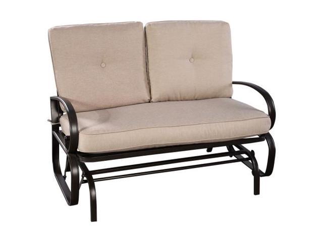 Click here for SlickBlue Outdoor Patio Cushioned Rocking Bench Lo... prices