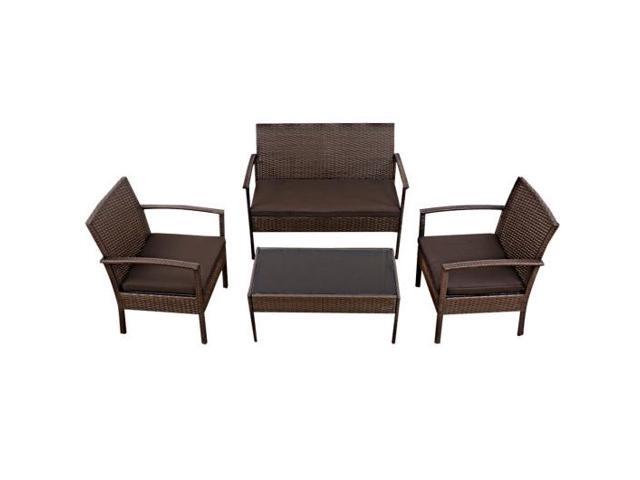 Click here for SlickBlue 4 pcs Patio Rattan Wicker Furniture Set prices