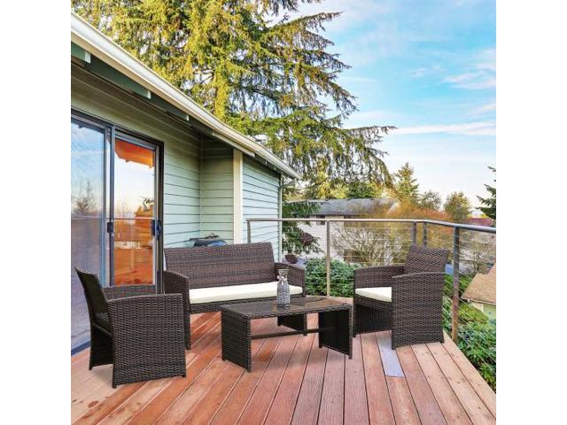 Click here for SlickBlue 4 pcs Patio Rattan Wicker Furniture Set prices