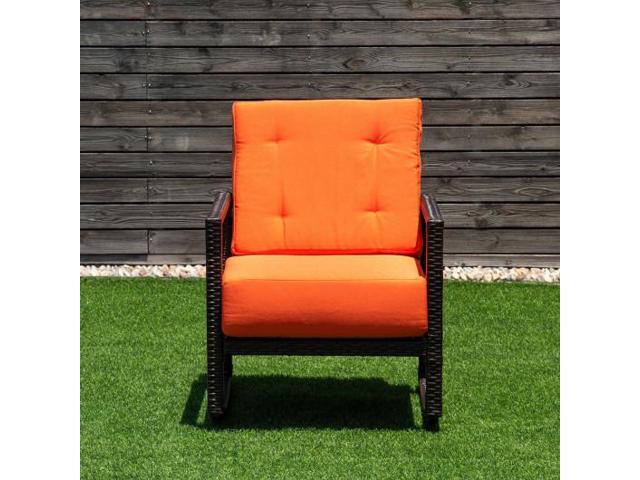 Click here for SlickBlue Patio Rattan Rocking Chair Rocker Armcha... prices