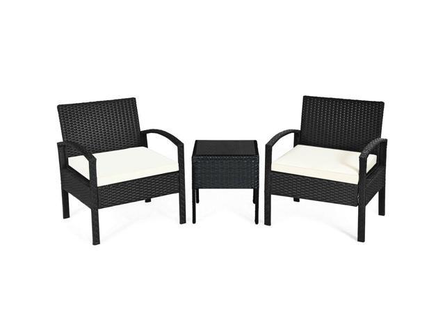 Click here for SlickBlue 3 Pieces Outdoor Rattan Patio Conversati... prices