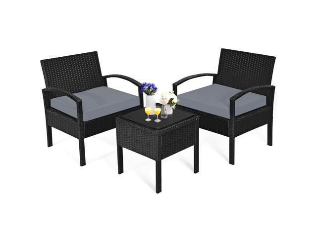 Click here for SlickBlue 3 Pieces Outdoor Rattan Patio Conversati... prices