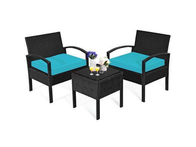 Click here for SlickBlue 3 Pieces Outdoor Rattan Patio Conversati... prices