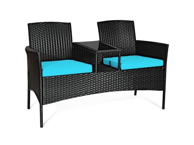 Click here for SlickBlue Wicker Patio Conversation Furniture Set... prices