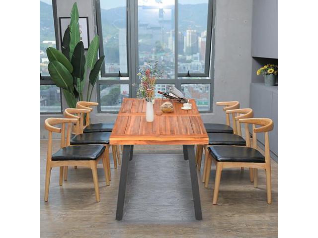 Click here for SlickBlue Acacia Wood Outdoor Dining Table Patio w... prices