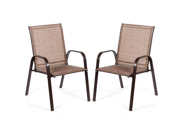 Click here for SlickBlue 2 Pcs Patio Chairs Outdoor Dining Chair... prices