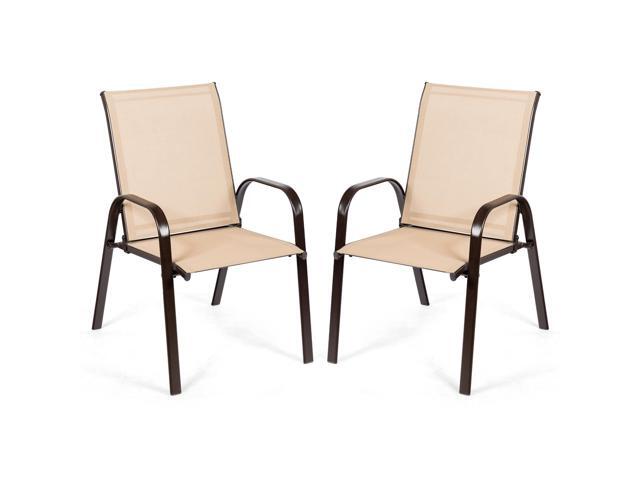 Click here for SlickBlue 2 Pcs Patio Chairs Outdoor Dining Chair... prices
