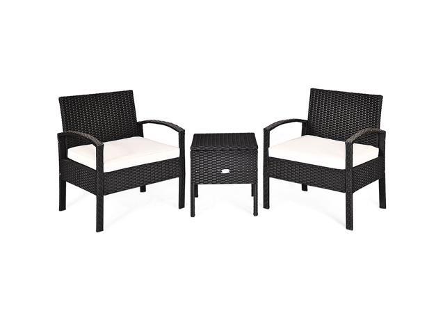Click here for SlickBlue 3 Piece PE Rattan Wicker Sofa Set with W... prices