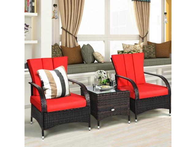 Click here for SlickBlue 3PCS Rattan Coffee Table Set Chair prices