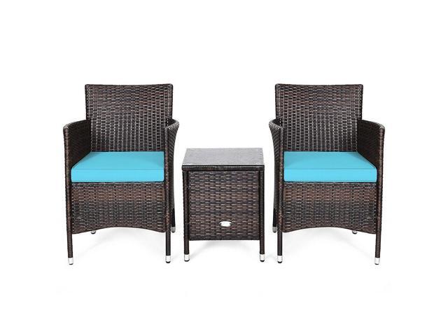 Click here for SlickBlue 3 Pcs Outdoor Rattan Wicker Furniture Se... prices