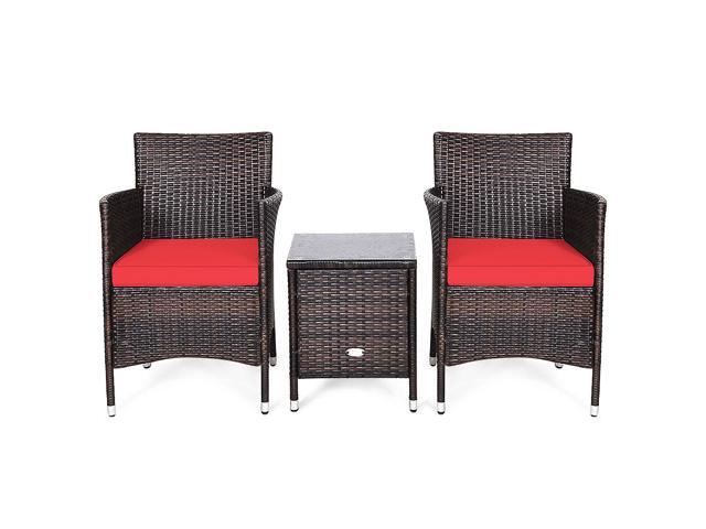 Click here for SlickBlue 3 Pcs Outdoor Rattan Wicker Furniture Se... prices
