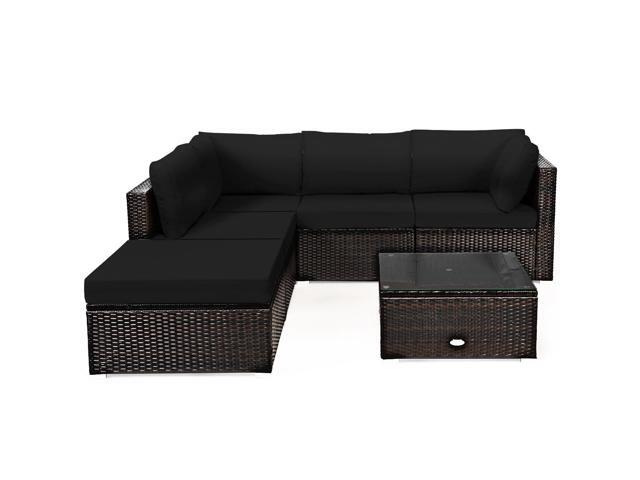 Click here for SlickBlue 6 Pieces Outdoor Patio Rattan Sectional... prices