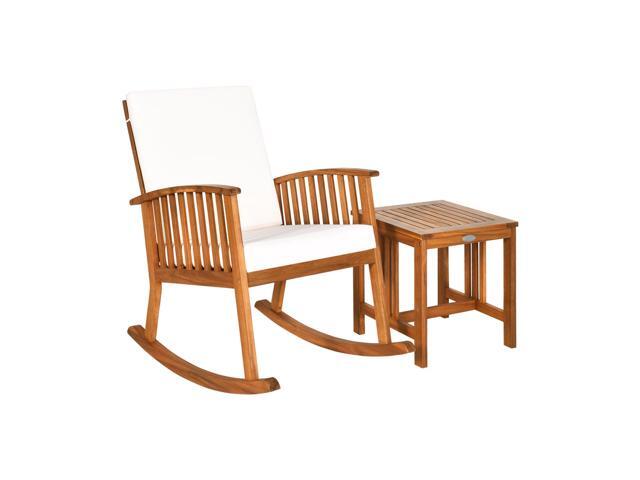 Click here for SlickBlue 2 Pieces Acacia Wood Patio Rocking Chair... prices