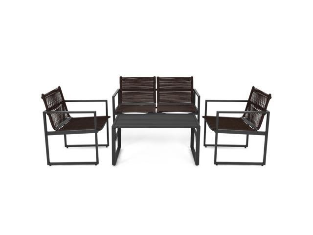 Click here for SlickBlue 4 Pieces Patio Furniture Conversation Se... prices