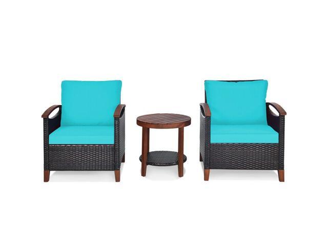 Click here for SlickBlue 3 Pieces Patio Rattan Furniture Set with... prices