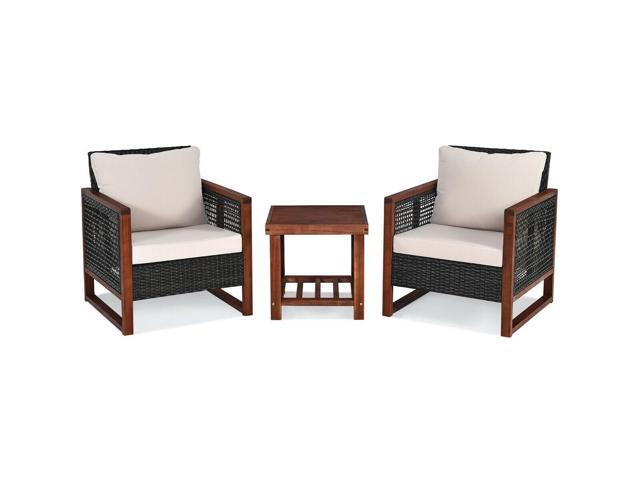 Click here for SlickBlue 3 Pieces Acacia Wood Patio Furniture Set... prices