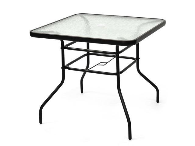 Click here for SlickBlue Patio Tempered Glass Steel Frame Square... prices