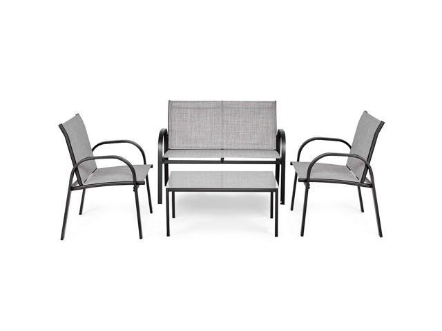 Click here for SlickBlue 4 Pieces Patio Furniture Set with Glass... prices