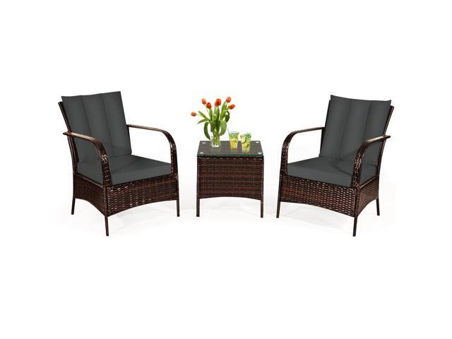 Click here for SlickBlue 3 Pcs Patio Conversation Rattan Furnitur... prices