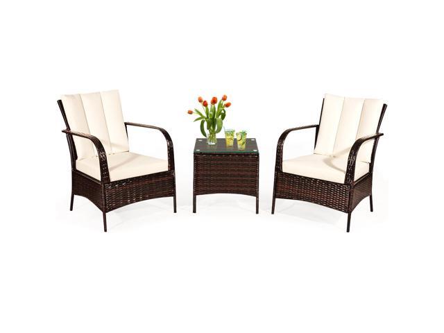 Click here for SlickBlue 3 Pcs Patio Conversation Rattan Furnitur... prices