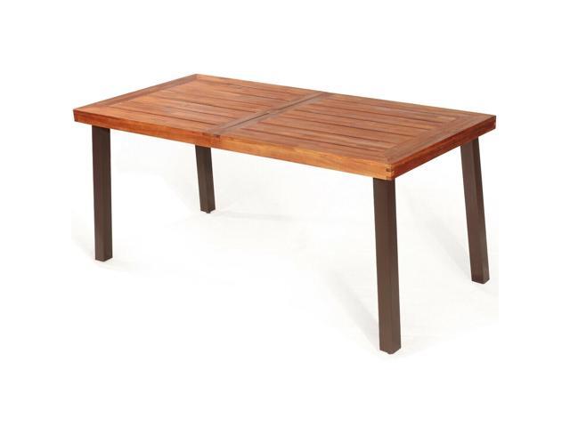 Click here for SlickBlue Rectangular Acacia Wood Rustic Dining Fu... prices